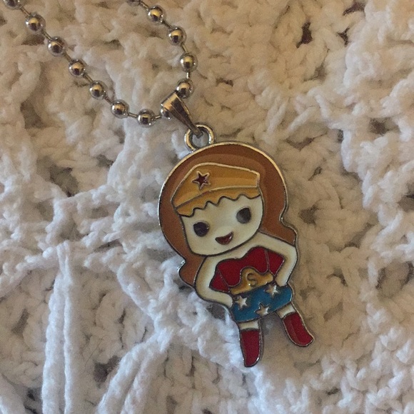 Jewelry | New Super Powers Girl Charm Necklace | Poshmark
